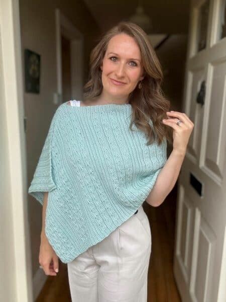 Rectangle Poncho Crochet Pattern For Adults