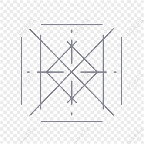 정사각형 기하학 기호 벡터굵은 선바트레이중심 Png 일러스트 무료 다운로드 Lovepik