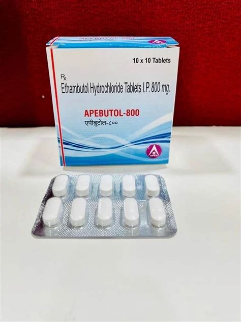 Ethambutol Hydrochloride Tablet 800 Mg At Rs 360box In Ahmedabad Id