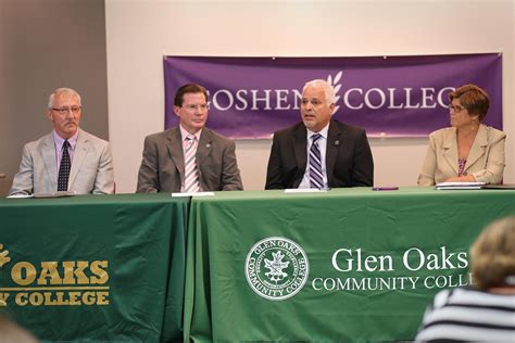 Goshen College Kicks Off Partnership With Glen Oaks Community College
