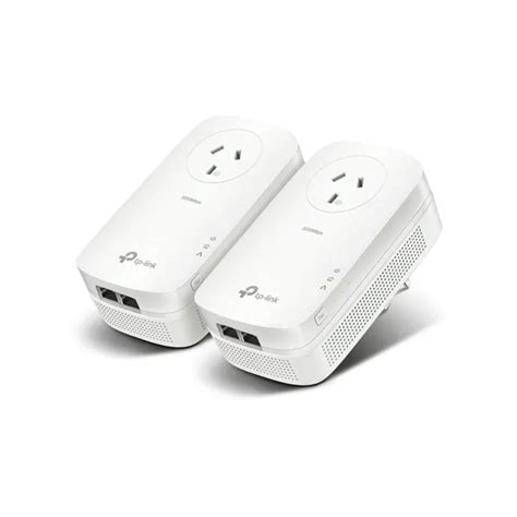 Tp Link Av1300 3 Port Gigabit Pass Through Powerline Starter Kit Jaycar Australia