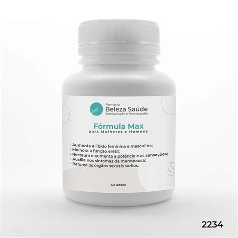 Fórmula Max Sex para Mulheres e Homens Libido Desejo Impulso Beleza Saúde Farmácia de