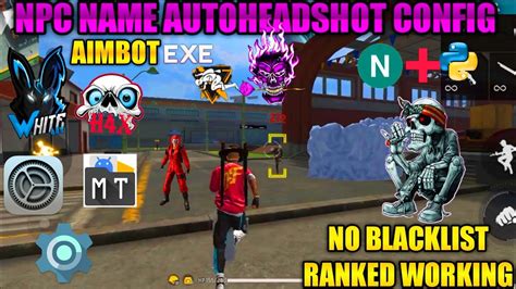Free Fire Headshot Config File 🎯 With Npc Name Free Fire Aim Lock Config File Swaggyrup