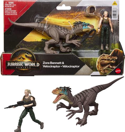 Mattel Jurassic World Rebirth Human And Dinosaur Figure Pack