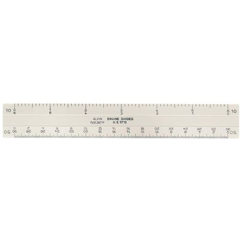 Alvin Drafting 6 Plastic Flat Engineer Scale 267p