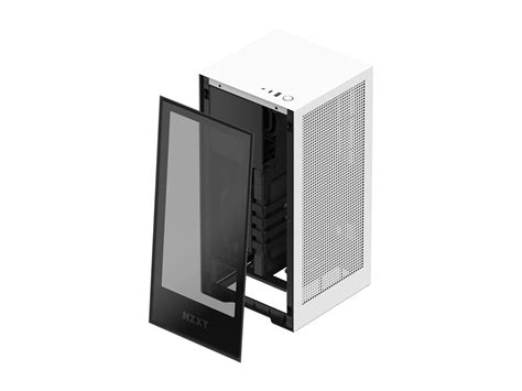 Nzxt H1 V2 White Mini Itx Gaming Case W 750w Psu And Aio