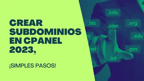 Crear Subdominios En Cpanel 2024 ¡simples Pasos Youtube