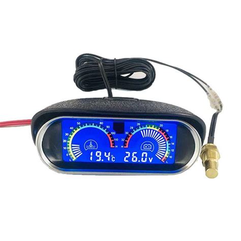 수온 및 오일 압력 게이지 자동차 계량기 다기능 자동 게이지 세련된 자동차 게이지 수온 계량기 포함 내장 부품