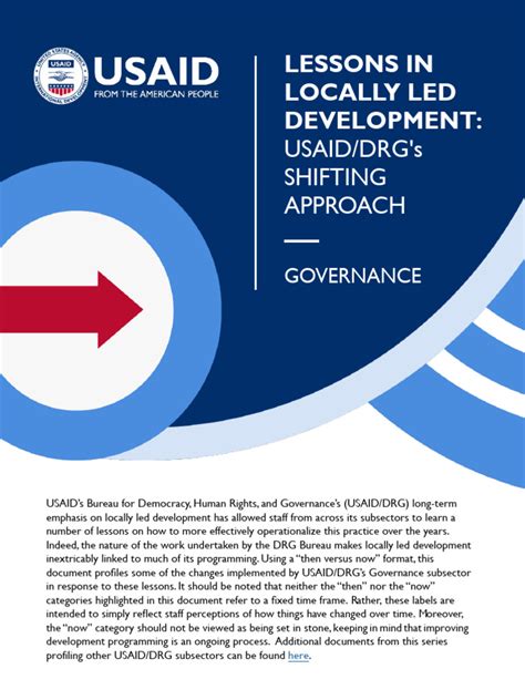 Lessons In Locally Led Development Usaid Drgs Shifting Approach Governance Pdf