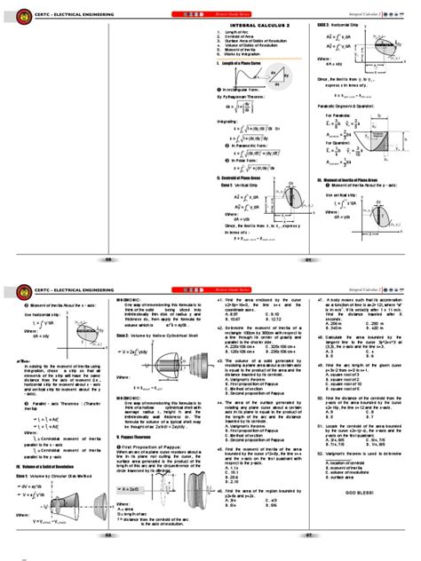 Integral Calculus 2 Pdf Area Cartesian Coordinate System