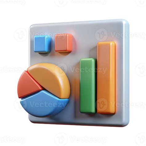 Beautiful Classic Data Analysis Chart With Pie Graph Isolated Premium 57409957 Png