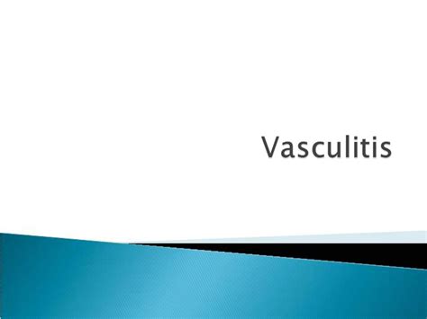 Ppt Vasculitis Powerpoint Presentation Free Download Id 1377171