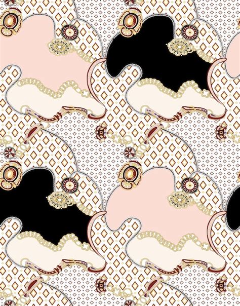 Premium Photo Digital Printing Textile Pattern Wallpaperajrakh Pattern And Block Print