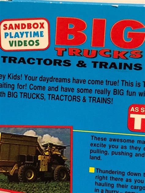 Big Trucks Tractors And Trains Vhs 1994 084296059782 For Sale Online Ebay