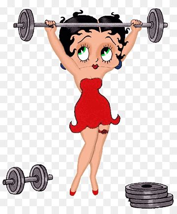 Free Download Betty Boop Female Exercise Fitness Centre Lifting