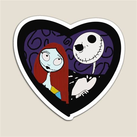 Jack And Sally Misfit Love Magnet Sally Nightmare Before Christmas