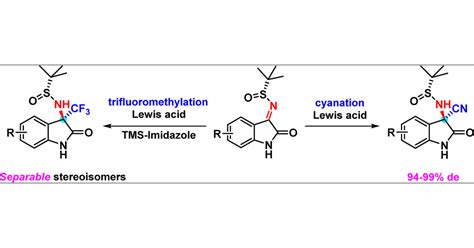 Lewis Acid Promoted Diastereoselective Addition Of Tmscn And Tmscf3 To Isatin Derived N Sulfinyl