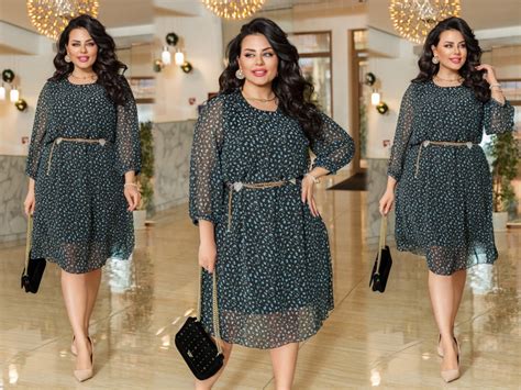 Сукня жіноча шифонова батал з принтом Чорна р 54 56 016482 від продавця Ltonstyle в інтернет