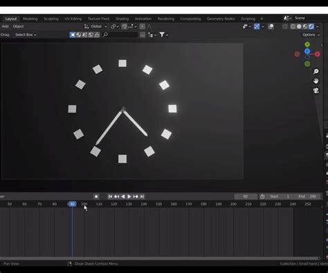 Artstation Model And Animate Fast Forward Moving Clock In Blender