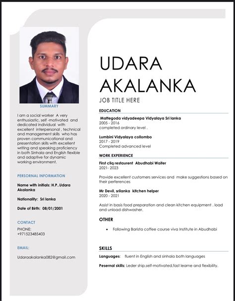 udara akalanka posted on linkedin