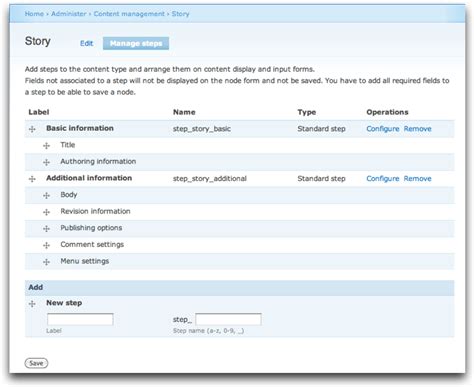 Multistep Nodeform