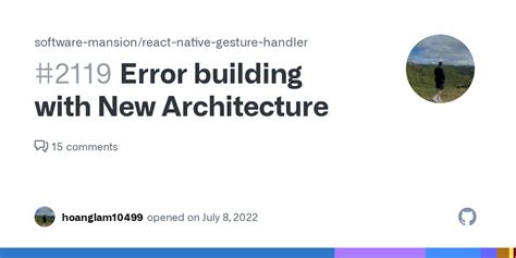 error building with new architecture · issue 2119 · software mansion