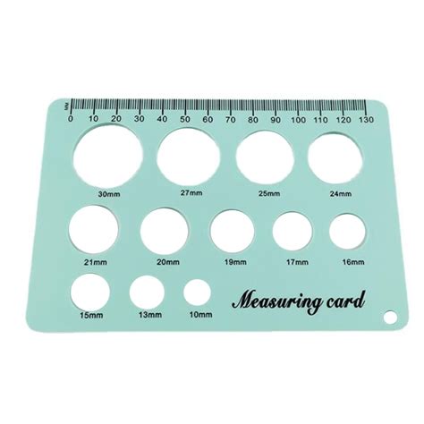 Sardfxul Breast Pump Flange Measuring Tool Nipple Circle Ruler Drawing Stencil Soft Ruler