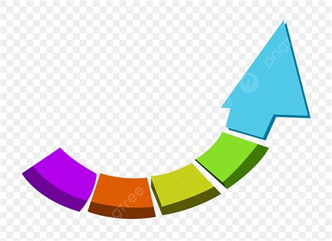 데이터 상승 화살표 일러스트 그림 예문 장식 데이터 증가 다채로운 화살 Png 일러스트 및 Psd 이미지 무료 다운로드 Pngtree