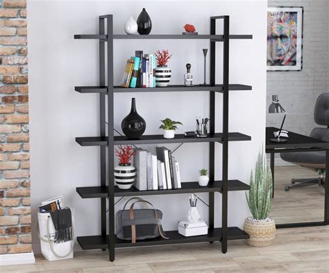 Стелаж сингл 5 1350 Loft Design венге луїзіана для дому та офісу