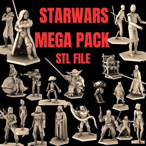 Star Wars Stl Bundle Star Wars Legion Stl Pack Star Wars 3d Model