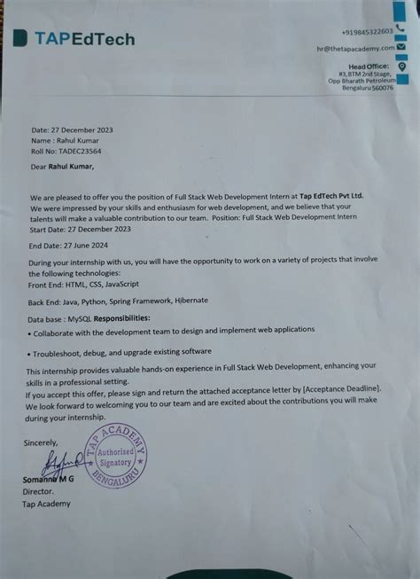 Rahul Kumar On Linkedin Internship Fullstackdevelopment Tapedtech
