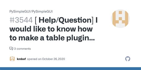 Helpquestion I Would Like To Know How To Make A Table Plugin With