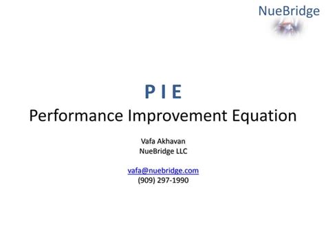 Performance Improvement Equation Ppt
