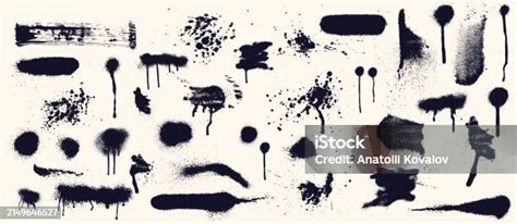 페인트 스플래쉬 스프레이 장식용 잉크 요소 물방울 큰 세트 검은 추상 흐름 튄 자국 잉크 마커 사각형과 선 그런지 얼룩 기물