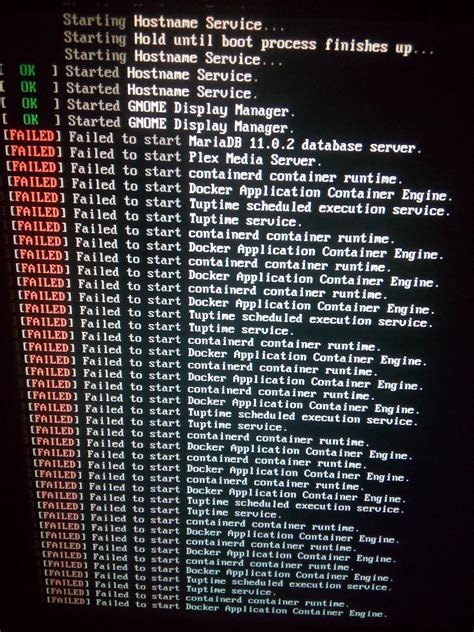 Failed To Start The System Support Manjaro Linux Forum