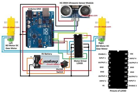 Arduino Based Obstacle Avoidance Robot Circuit Circuit Ideas For You
