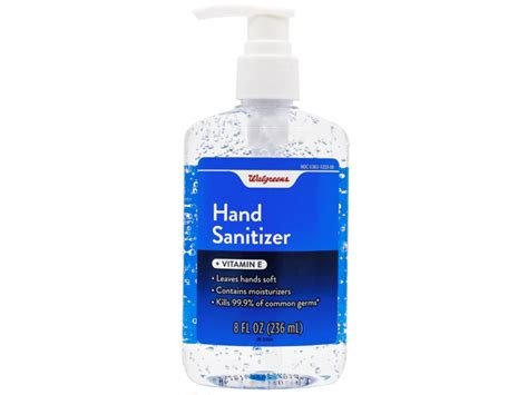 Walgreens Hand Sanitizer Vitamin E 8 Fl Oz236 Ml Ingredients And Reviews