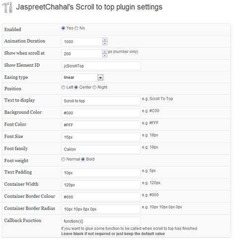 Wordpress Scroll To Top Plugin Jaspreet Chahal