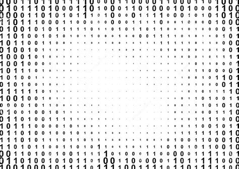 Binary Computer Code Halftone Pattern Stock Vector Illustration Of