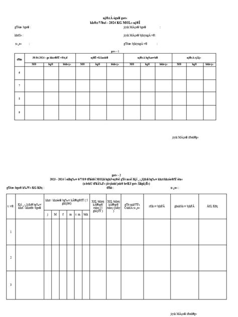 Result Analysis Format 2024 Lkg To 9 Pdf