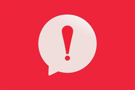 Red Alert Notification Reminder Icon Chat Message Bubble Symbol Vector 15118530 Vector Art At