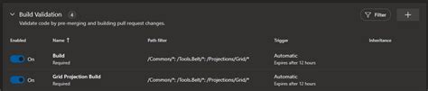 Azure Devops Pr Build Validation Checks Only One Of The Policies Stack Overflow