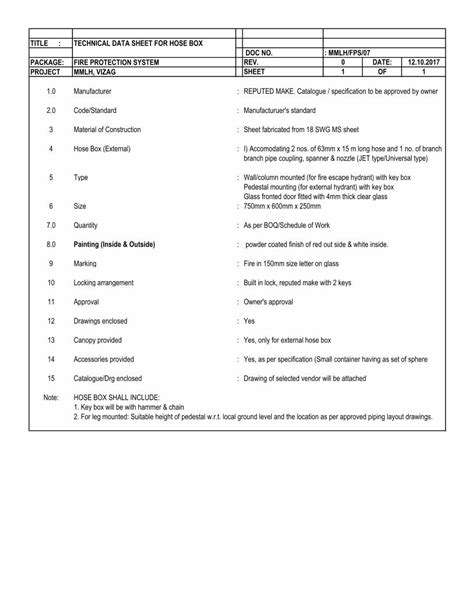 pdf title technical data sheet for hose box doc · pdf file5 type wall column mounted for