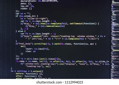 Modern Javascript Typescript Ecma Script Code Foto Stok