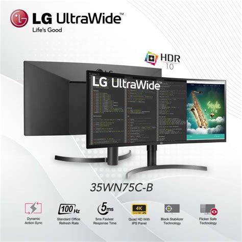 Promo Monitor Lg Led Ultrawide Curved Wn C K Qhd Hdr Usb C Hz Diskon Di Seller