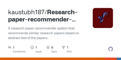 Github Kaustubh187 Research Paper Recommender System A Research Paper Recommender System That