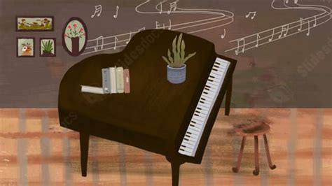 Black Brown Keyboard Piano Instrument Powerpoint Background For Free Download Slidesdocs