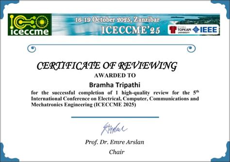 Bramha S Tripathi On Linkedin Iceccme2025 International