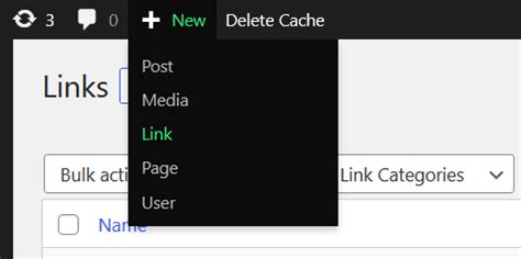 Removing The Link Menu Item In WordPress Admin The WP Guru