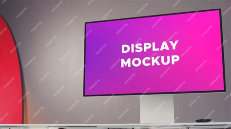 Premium Psd Display Mockup Screen Mockup Monitor Mockup Setup Mockup Gaming Setup